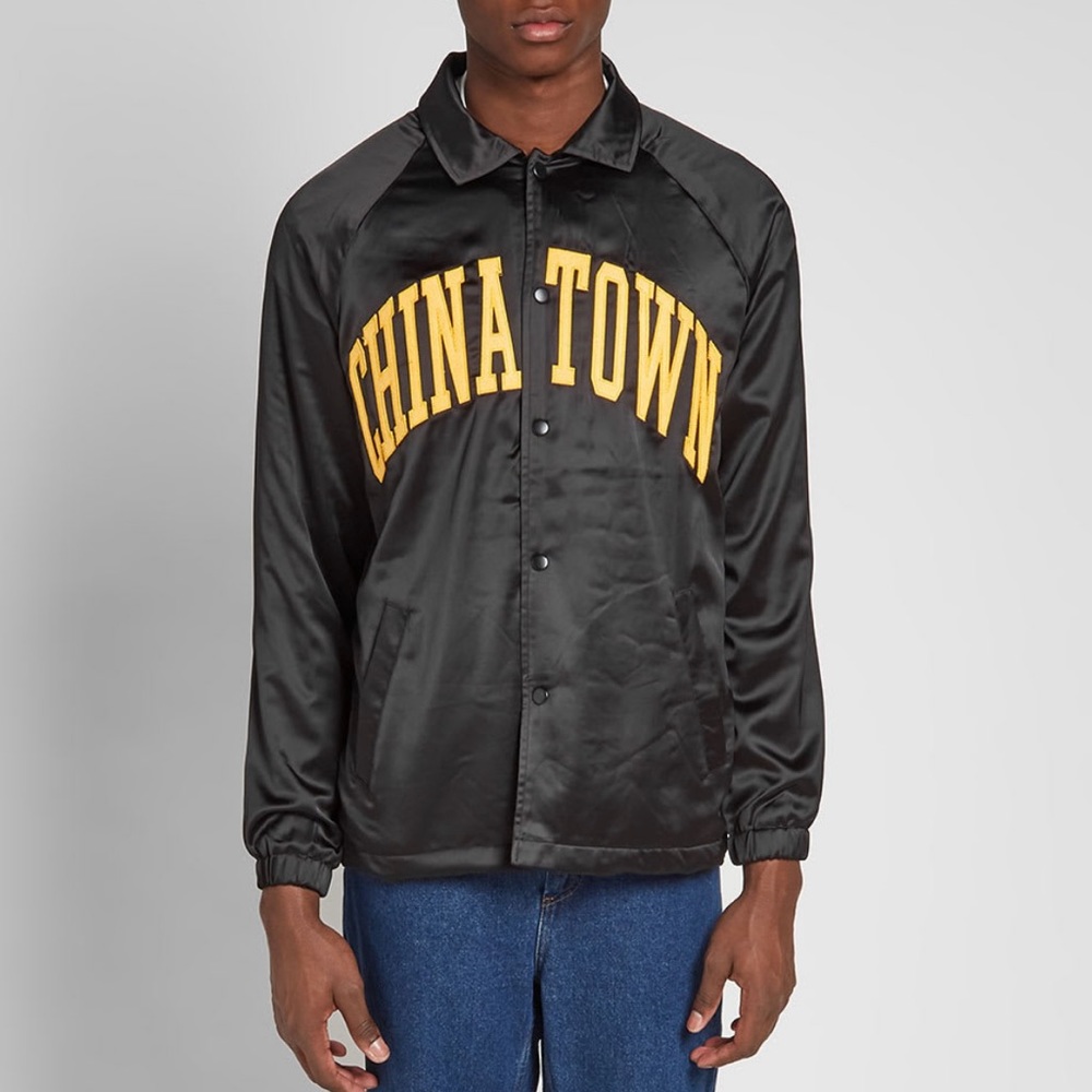 Chinatown Market Satin Coach Jacket Mens Small - Gem